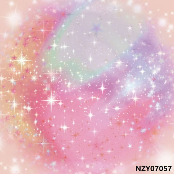 Blue Sky Shining Stars Light Bokeh Glitters Newborn Photo Backgrounds Baby Shower Photography ...