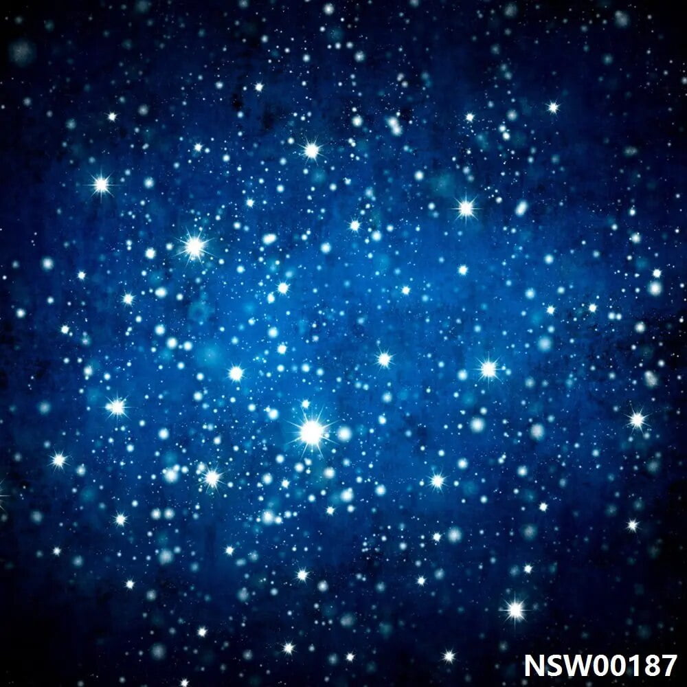 Blue Sky Shining Stars Light Bokeh Glitters Newborn Photo Backgrounds ...