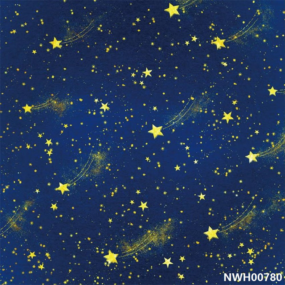 Blue Sky Shining Stars Light Bokeh Glitters Newborn Photo Backgrounds ...