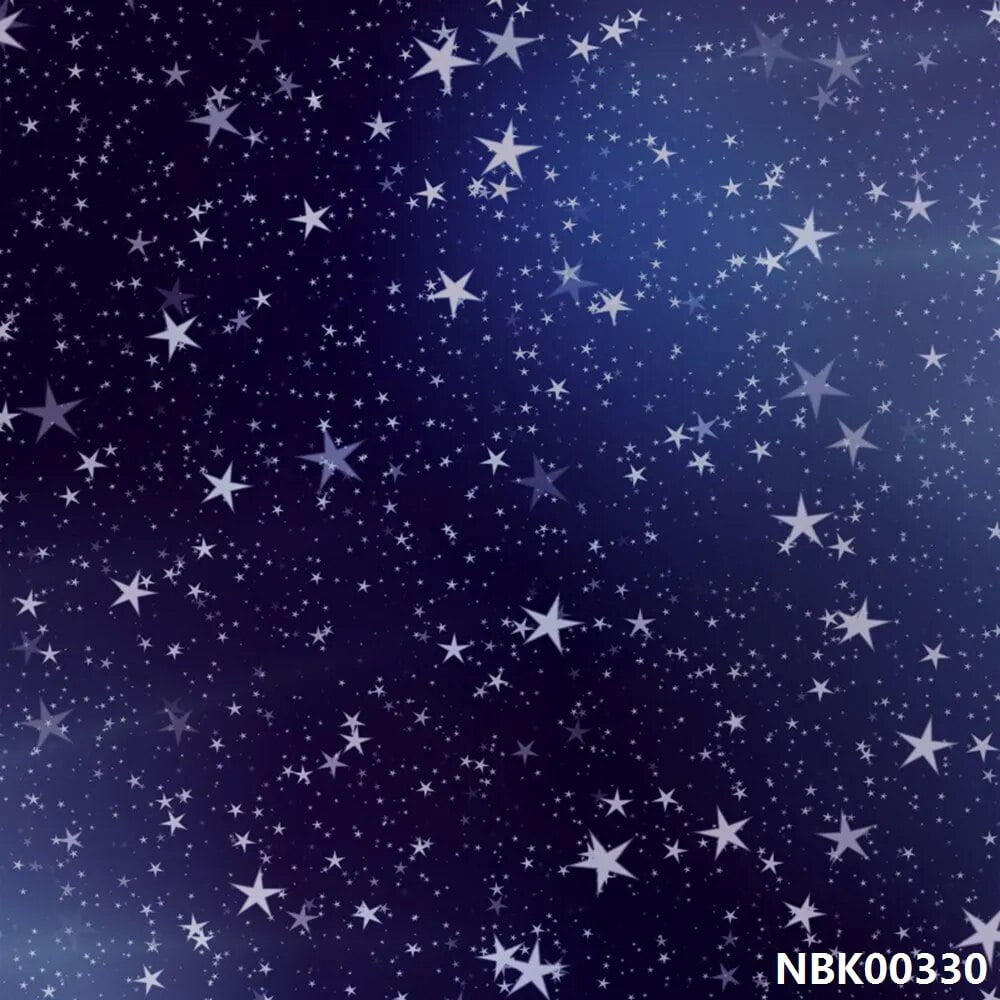 Blue Sky Shining Stars Light Bokeh Glitters Newborn Photo Backgrounds ...