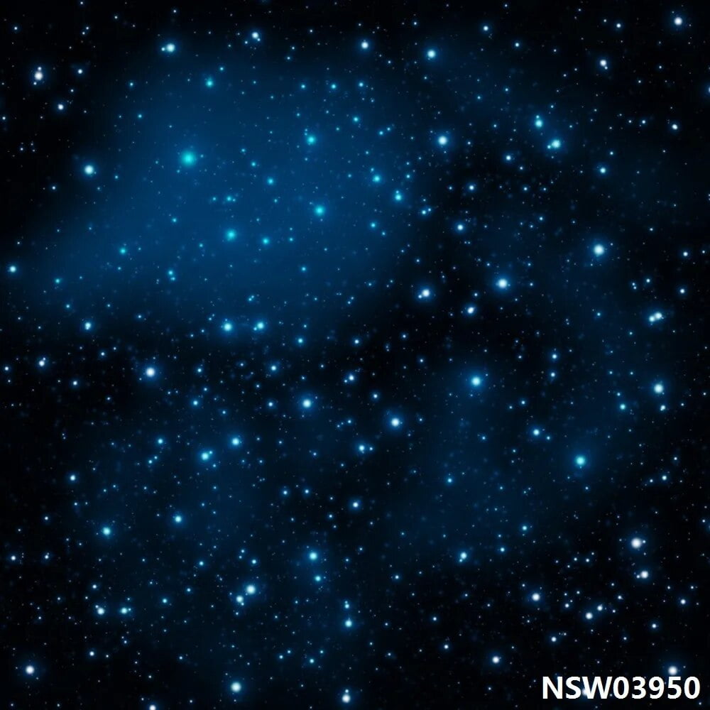 Blue Sky Shining Stars Light Bokeh Glitters Newborn Photo Backgrounds ...