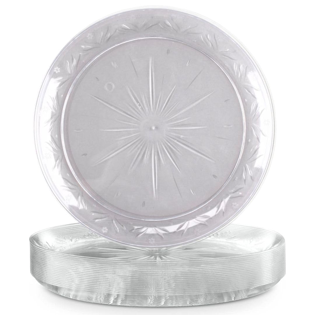 Blue Sky Simcha Disposable Clear Plastic AFN110" Plates (20 Count ...