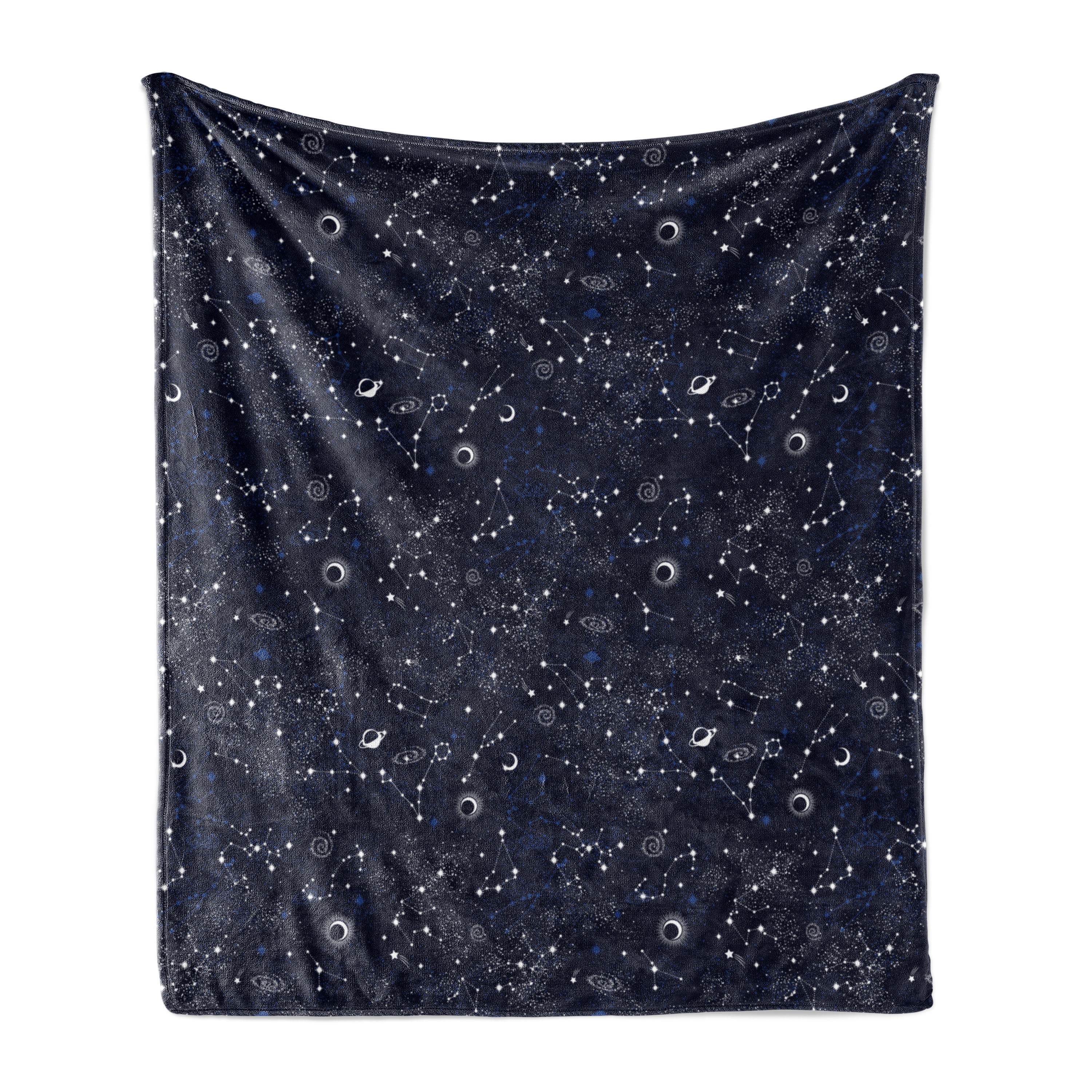 Blue Sky Soft Flannel Fleece Throw Blanket, Repeating Stars ...