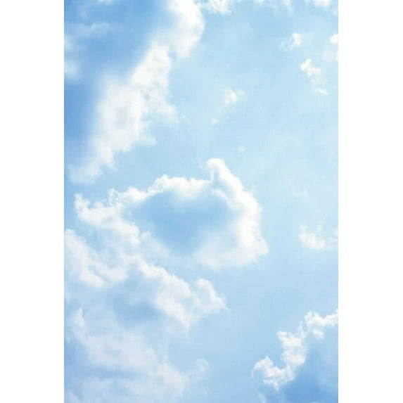 Blue Sky White Cloud Photo Backdrop Kids Children World Travel Aviator ...