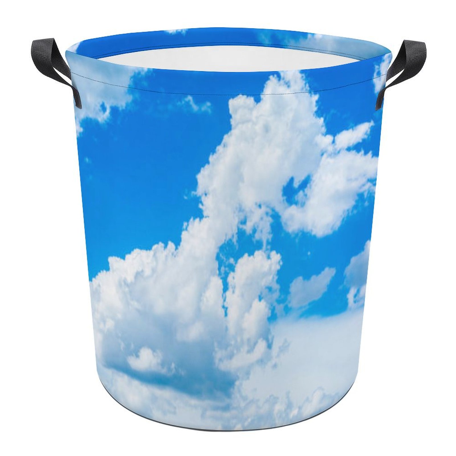 Blue Sky White Cloud Scenery Natural Laundry Basket Storage Basket ...