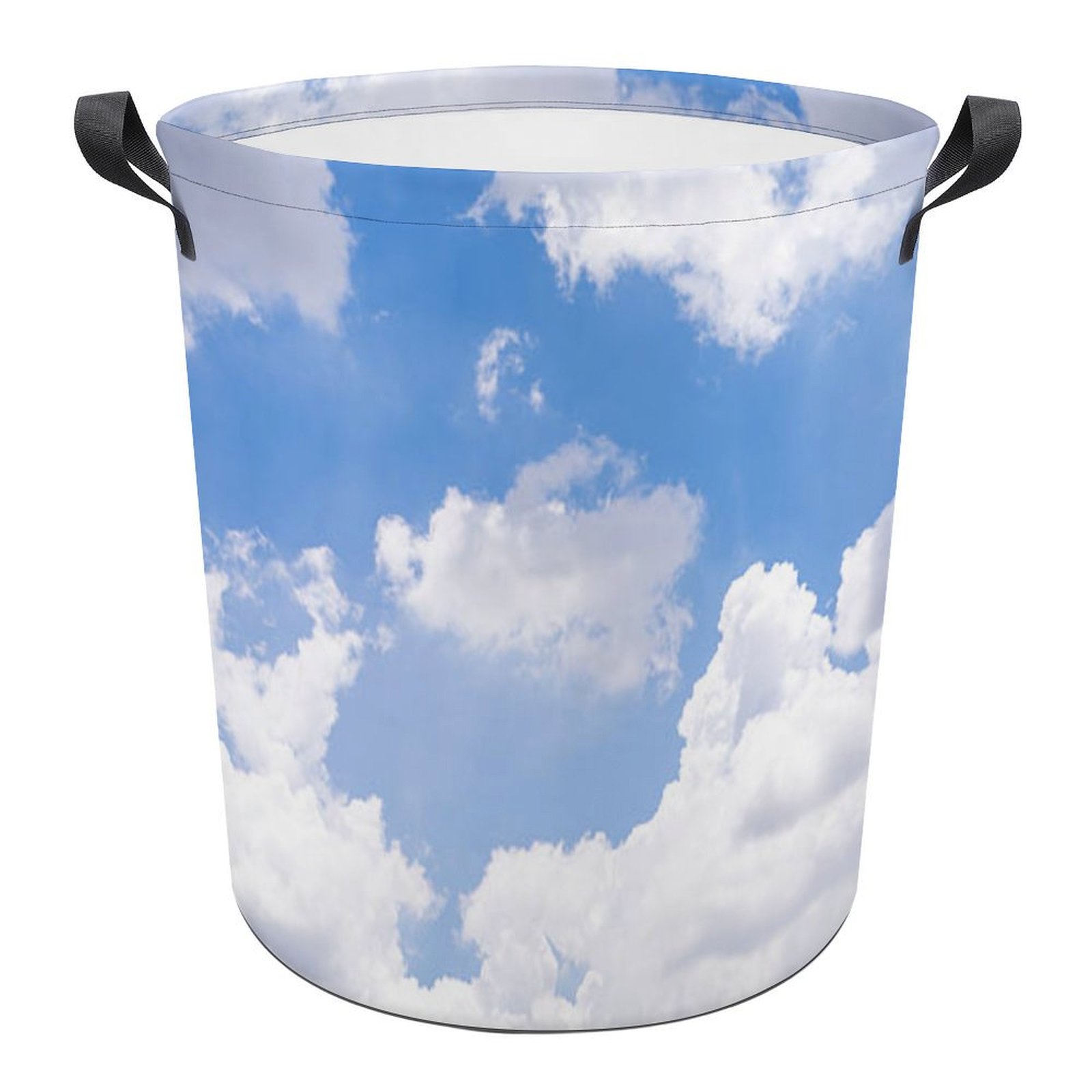 Blue Sky White Cloud Scenery Natural Laundry Basket Storage Basket ...