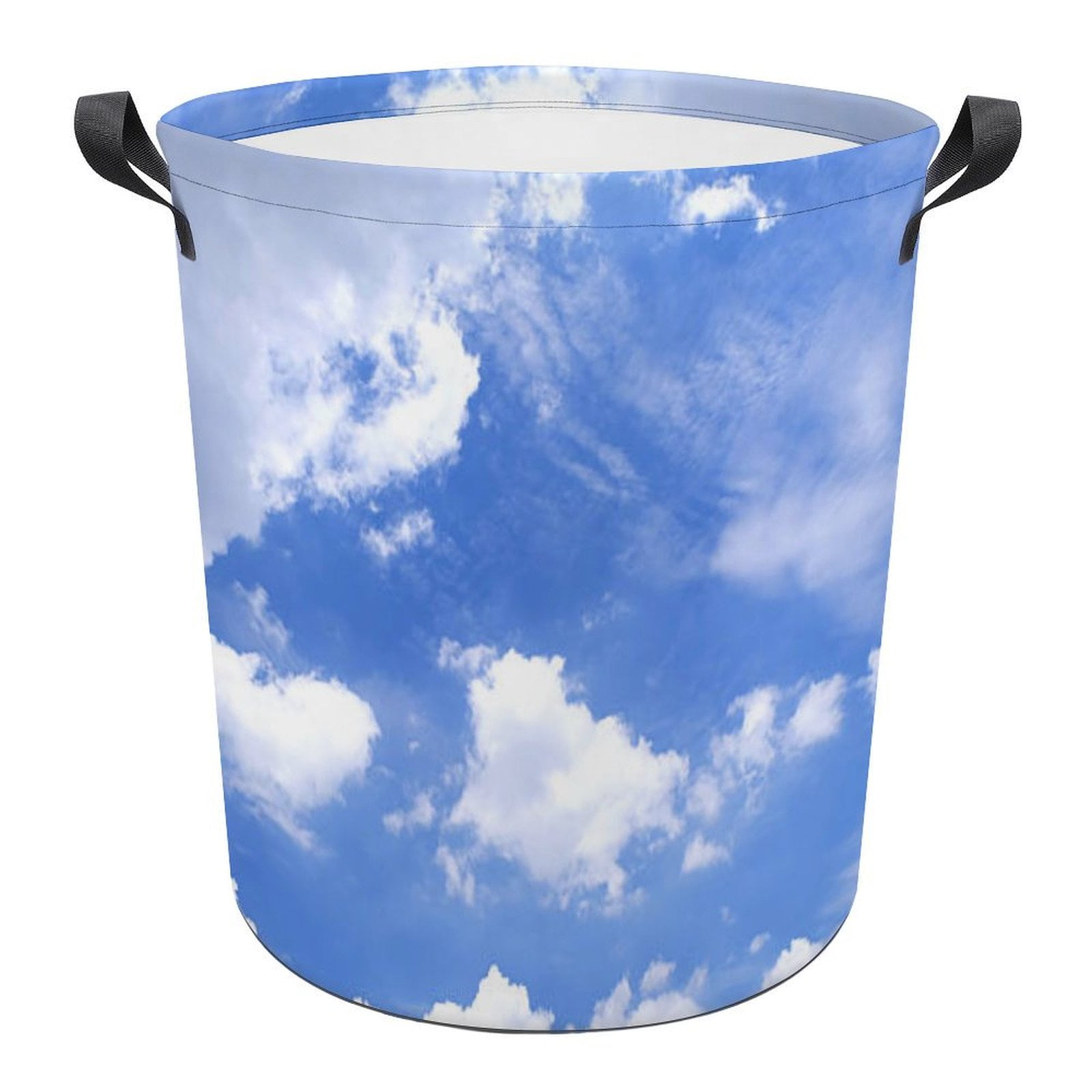 Blue Sky White Cloud Scenery Natural Laundry Basket Storage Basket ...