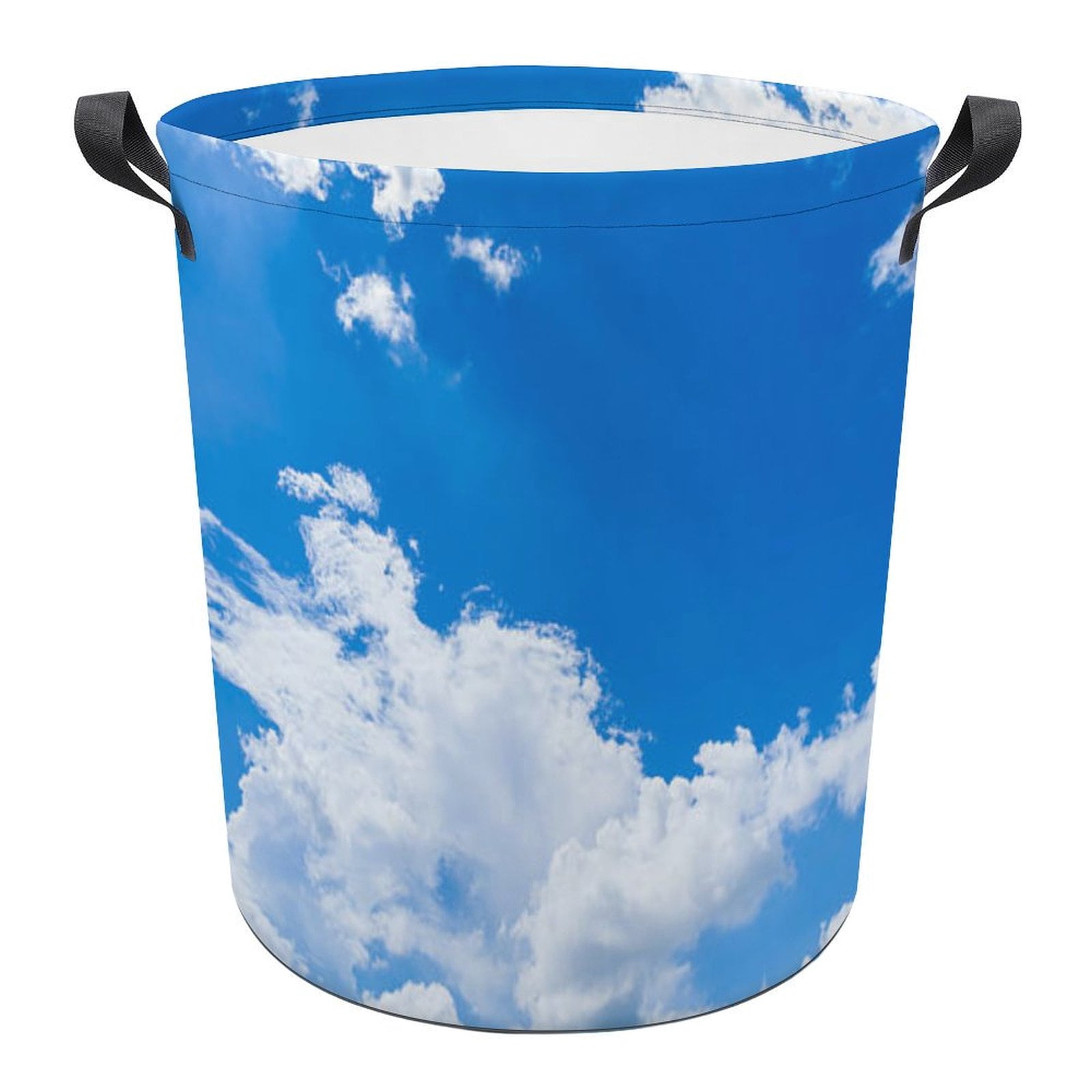 Blue Sky White Cloud Scenery Natural Laundry Basket Storage Basket ...