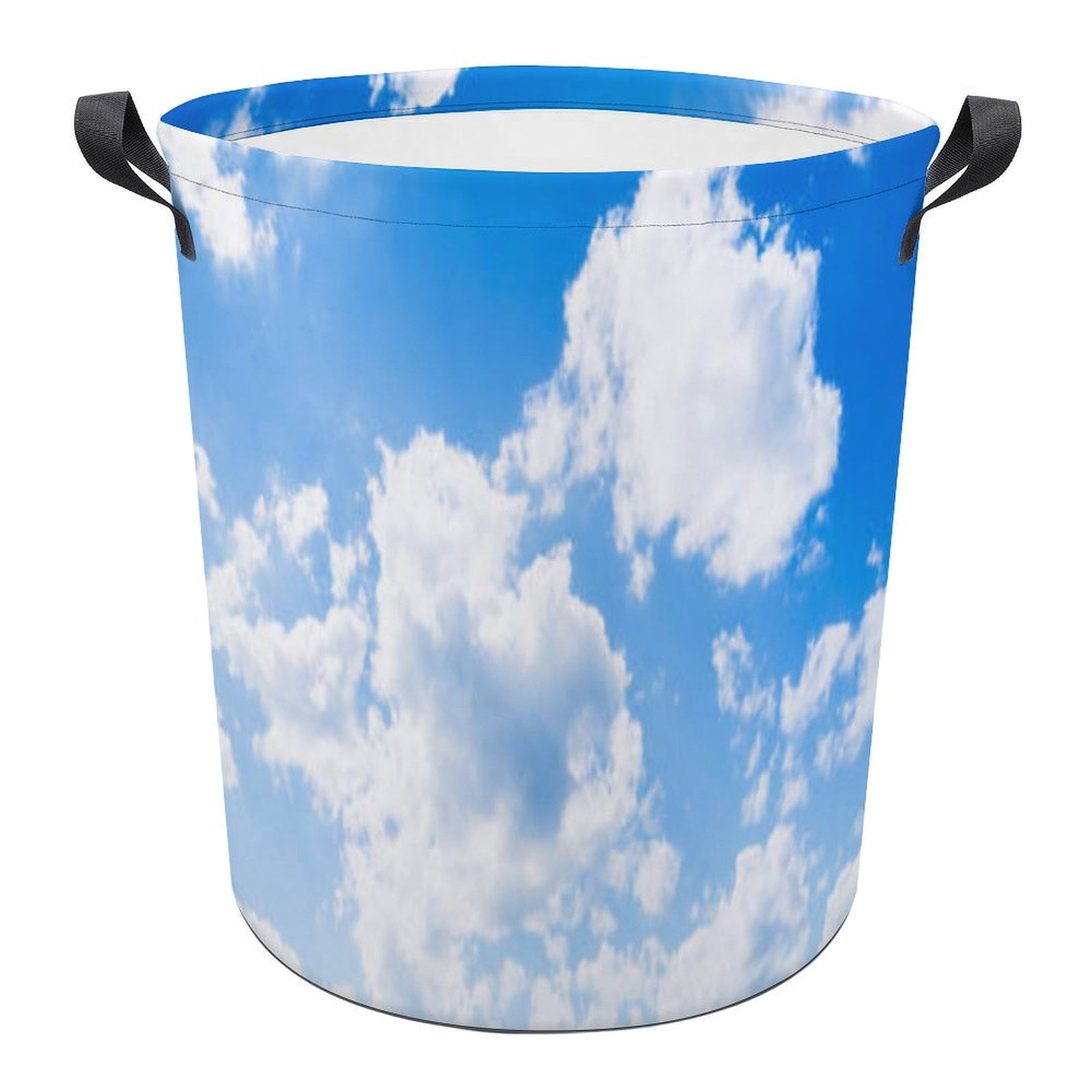 Blue Sky White Cloud Scenery Natural Print Foldable Laundry Basket for ...