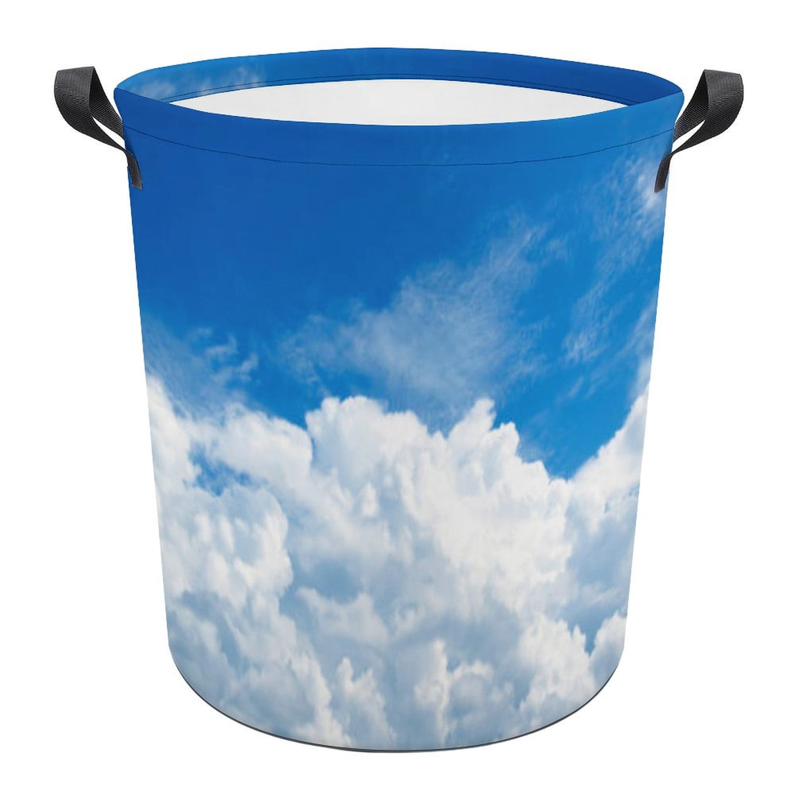Blue Sky White Cloud Scenery Natural Print Foldable Laundry Basket for ...