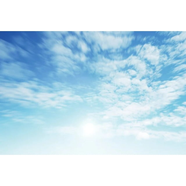Blue Sky White Cloud Wallpaper Backdrops Portrait Photography ...