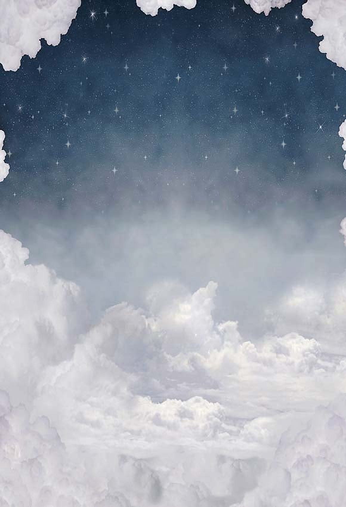 Blue Sky White Clouds Newborn Baby Shower Kids Children Portrait Party ...