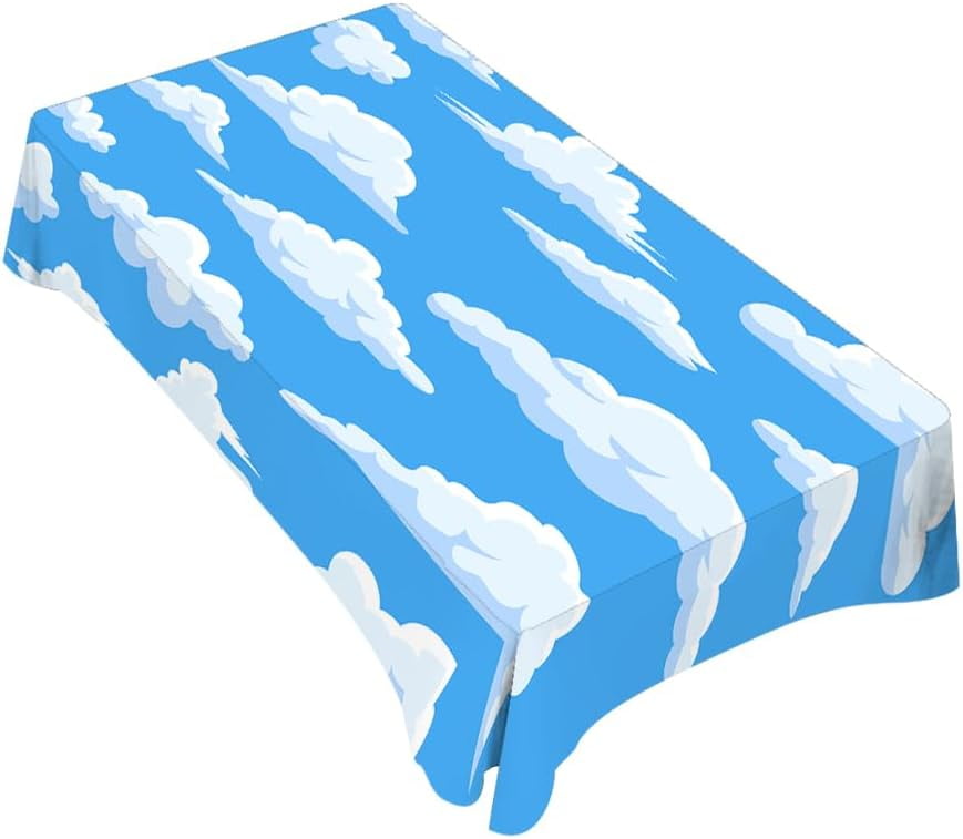 Blue Sky and White Clouds Tablecloth Decor Cloud Vector Set Collection ...