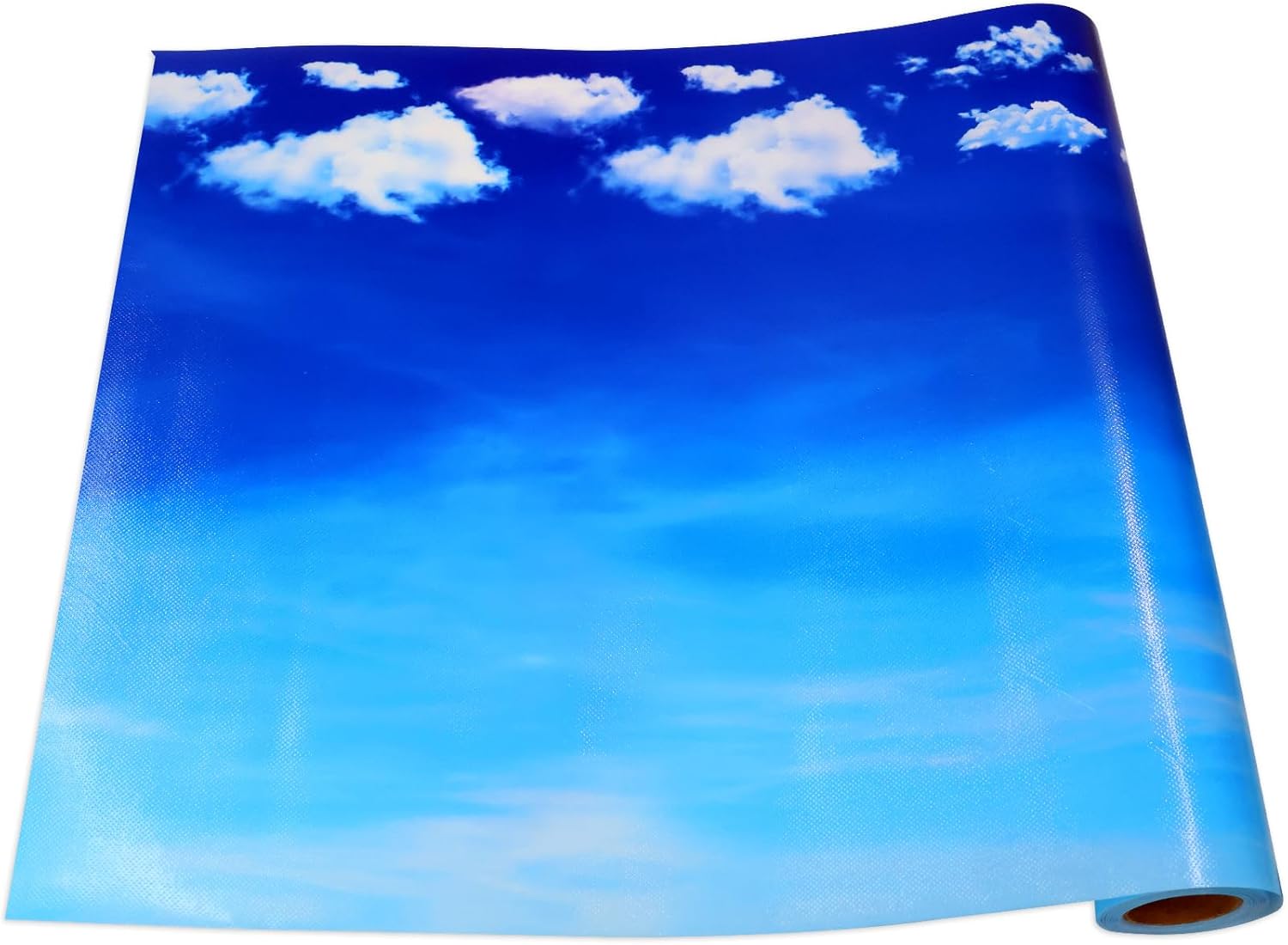 Blue Sky Wispy Clouds Bulletin Board Paper Roll Non-Woven Fabric 17 in ...
