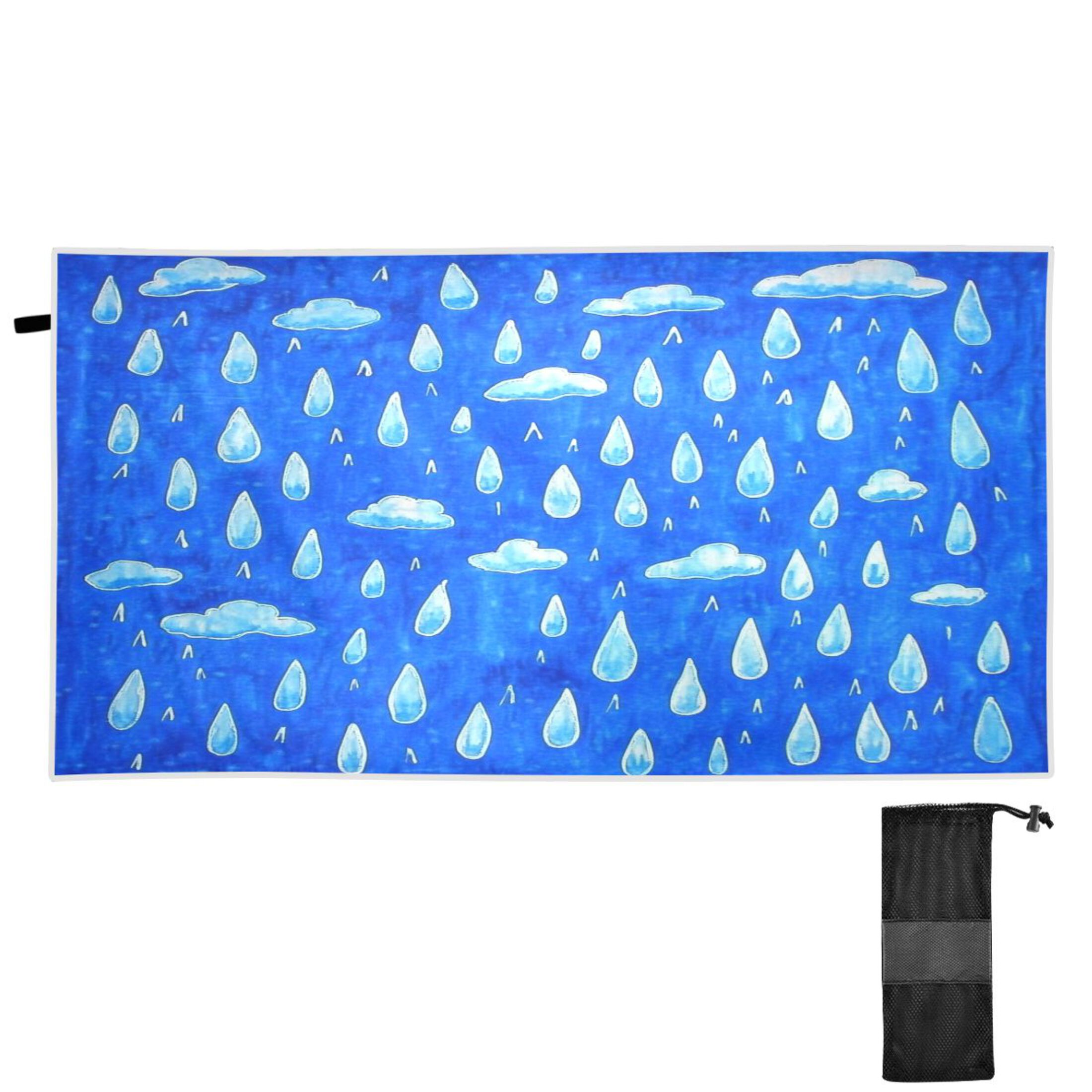Blue Sky and Rain Quick Dry Sand Resistant Beach Towel 30x60in ...
