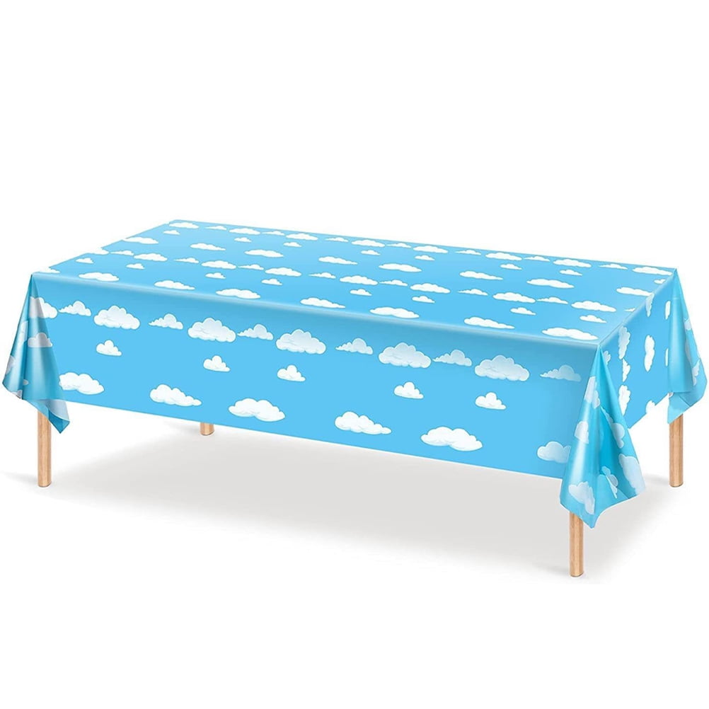 Blue Sky and White Clouds Tablecloth Outdoor Wedding Decorations Fitted ...