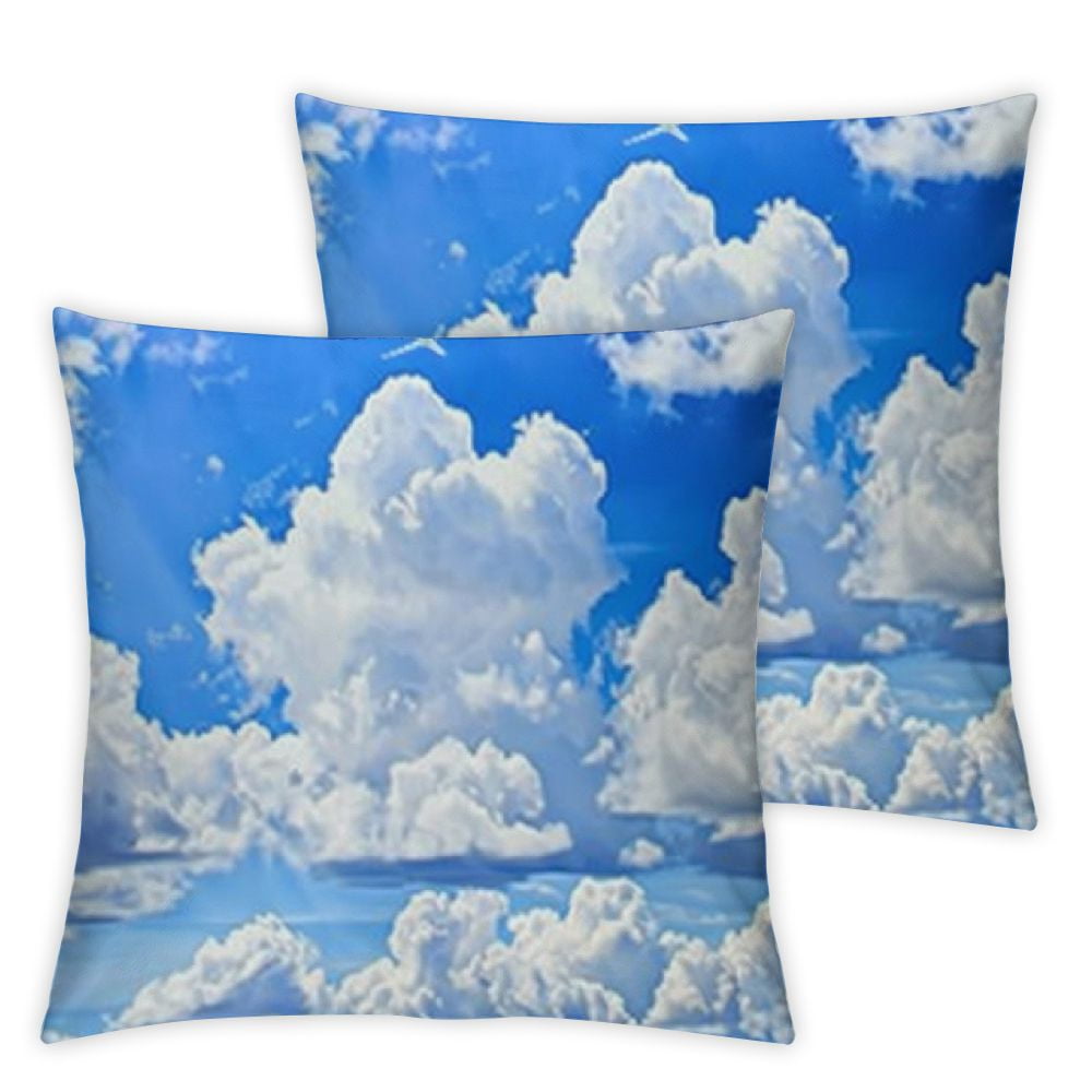 Blue Sky and White Clouds - Walmart.com