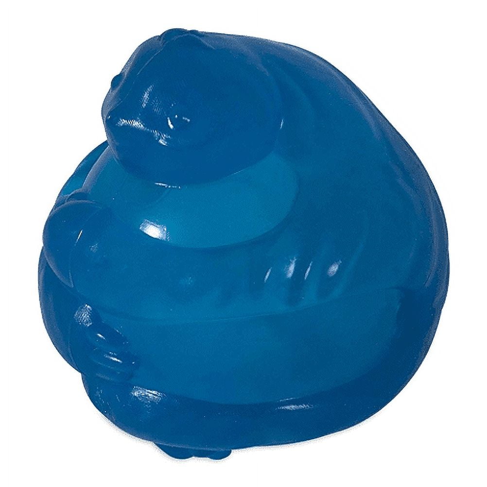 Blue Sloth Ball Small Dog Toy Tough Rubber Squeaker Erratic Bouncer ...