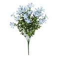 Blue Small Daisy Artificial Flower Bouquet With Realistic Design, 7 ...