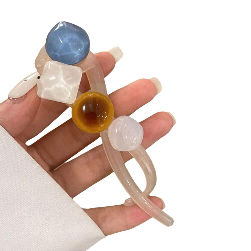 Blue Small Fresh Twist Clip White A 2024 New Summer Fresh Twist Oneline ...