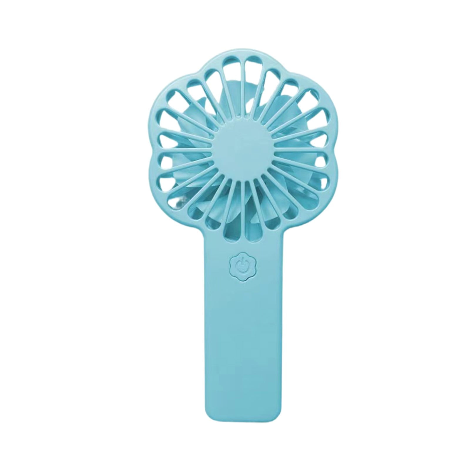 Blue Small Handheld Fan Portable Desk Fan With Usb Charging Cable High ...