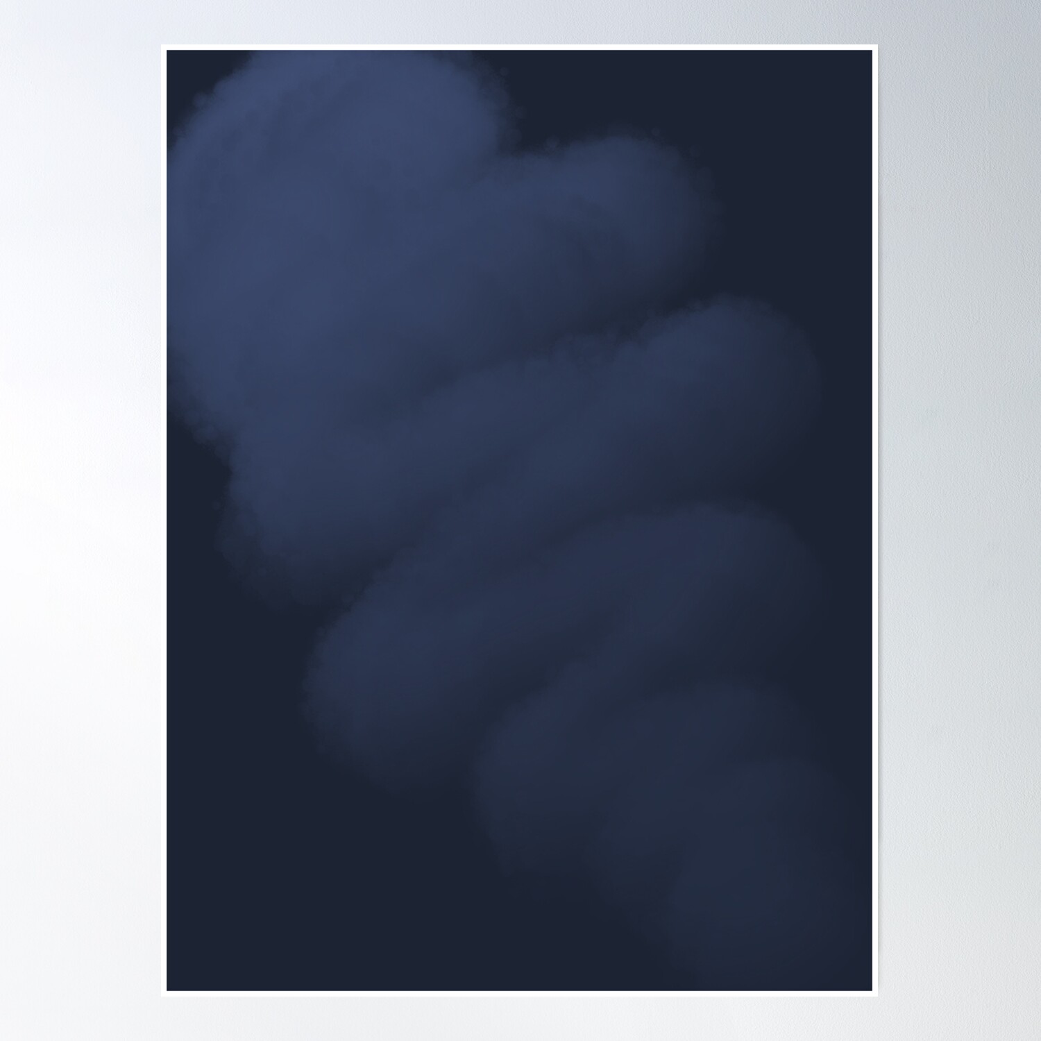 Blue Smoke Poster Wall Art, Modern Wall Decor, 8x12 UNFRAMED - Walmart.com