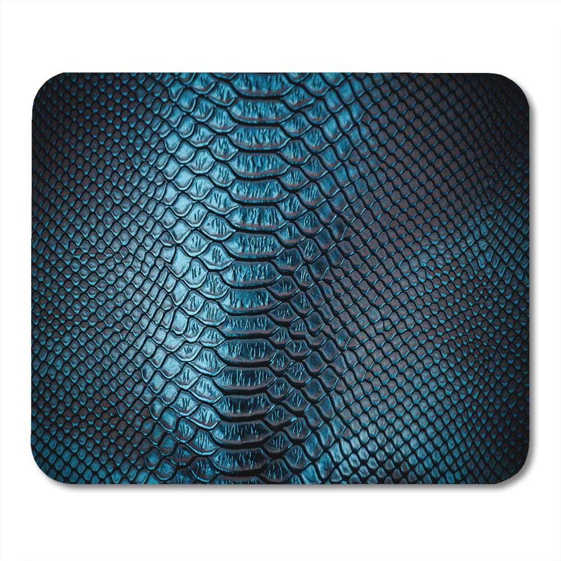 Blue Snake Green Skin Reptile Crocodile Python Serpent Mousepad Mouse ...