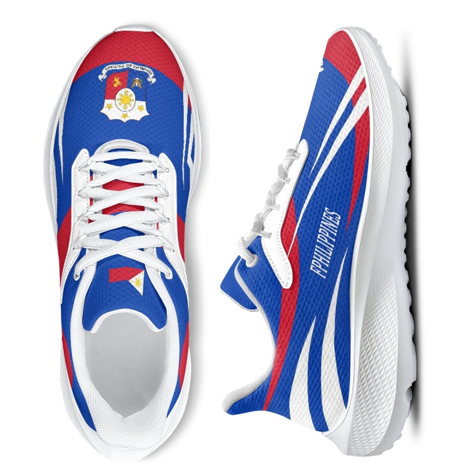 Blue Sneakers Philippine Flag Women's Outdoor Casual Sneakers ...