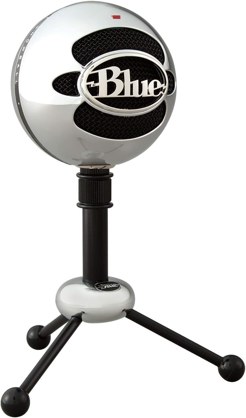 Blue Snowball USB Microphone for PC, Mac, Gaming, Recording, Streaming ...