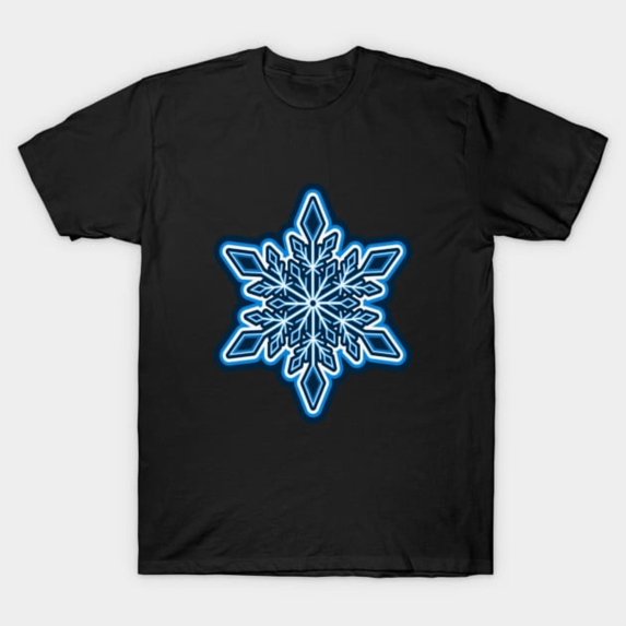 Blue Snowflake Winter Holiday Christmas Decoration Artwork Print, H6695 ...