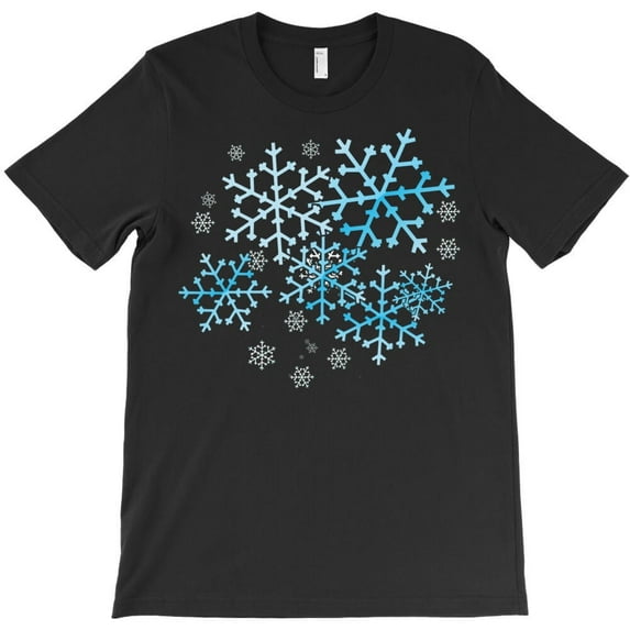 Blue Snowflakes Funny Christmas Holiday Graphic H26044 Unisex T-Shirt ...