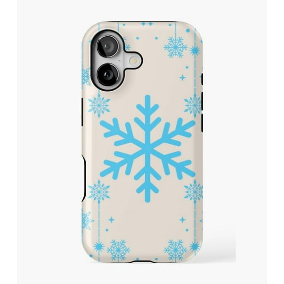 Blue Snowflakes Winter Magic Design Protective Hard Case for iPhone 11 to 17 - Walmart.com