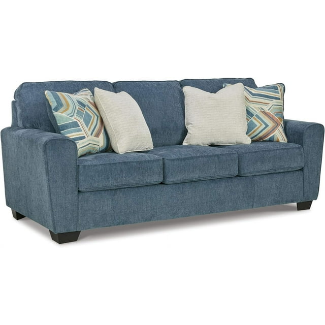 Blue Sofa, Couches for Living Room Extra Deep Seats, Comfy Sofas for ...