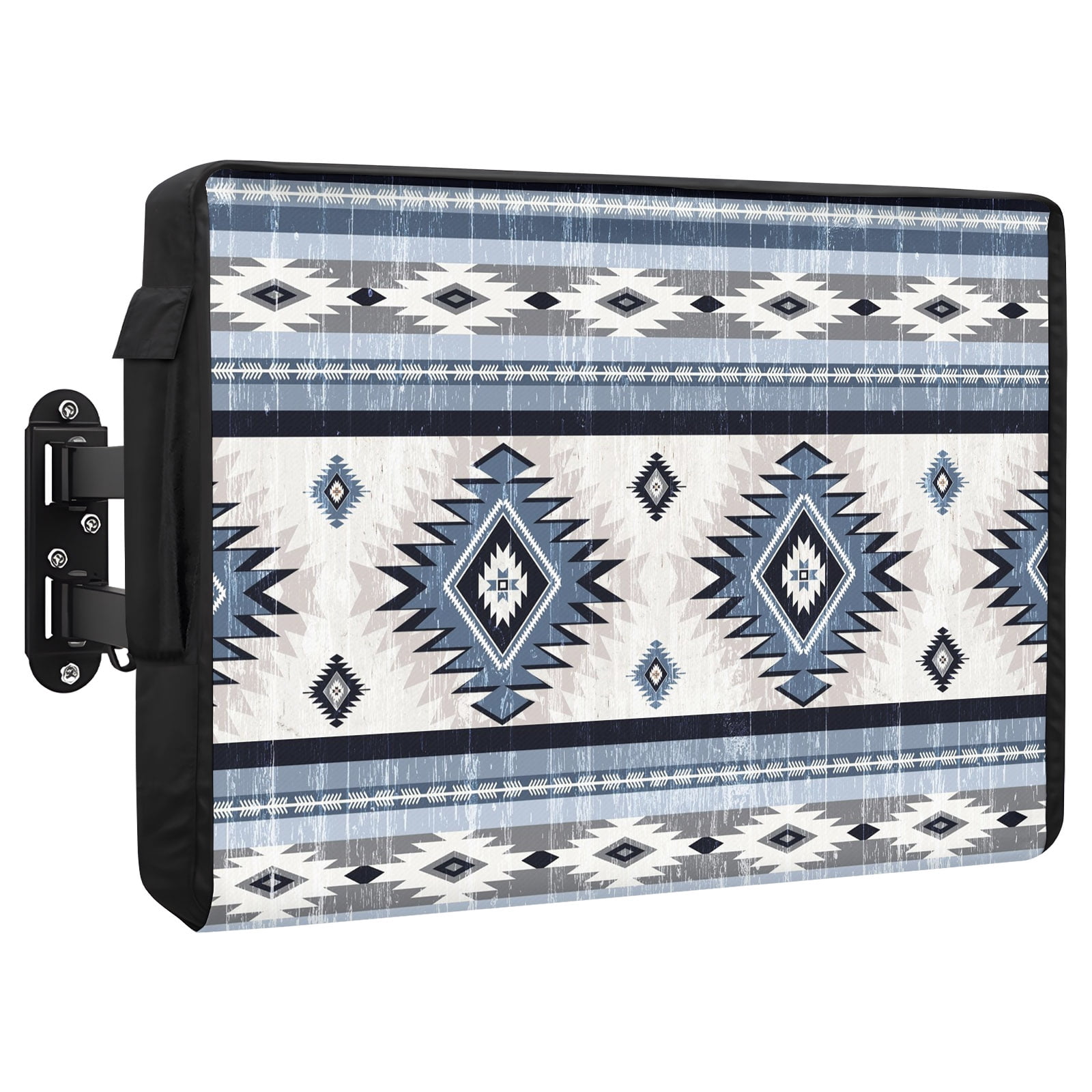 Blue Southwestern Outdoor TV Cover 30 to 32 Inch Native Aztec Ethnic ...