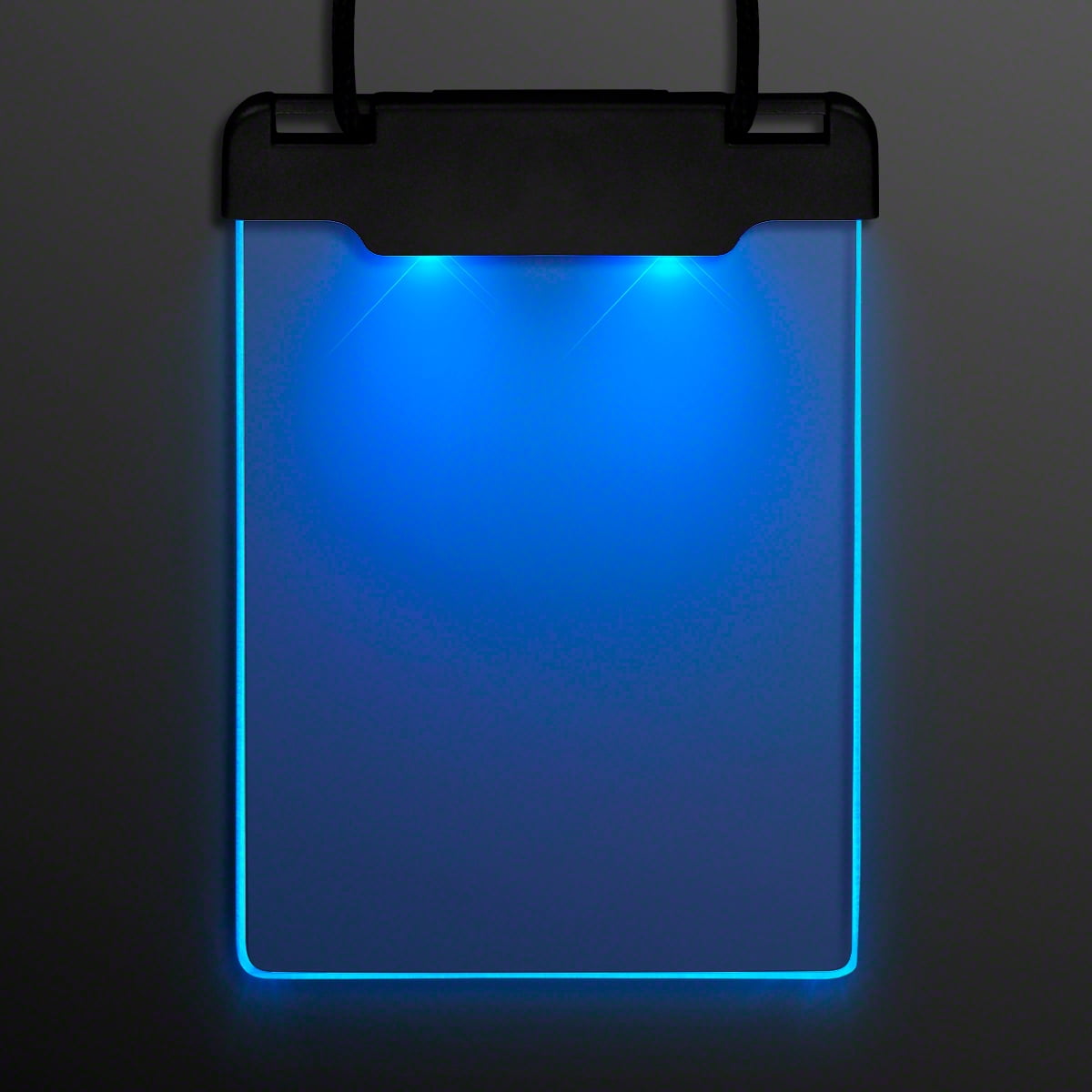 Blue Space Glow Light Up Badge Necklace - Walmart.com