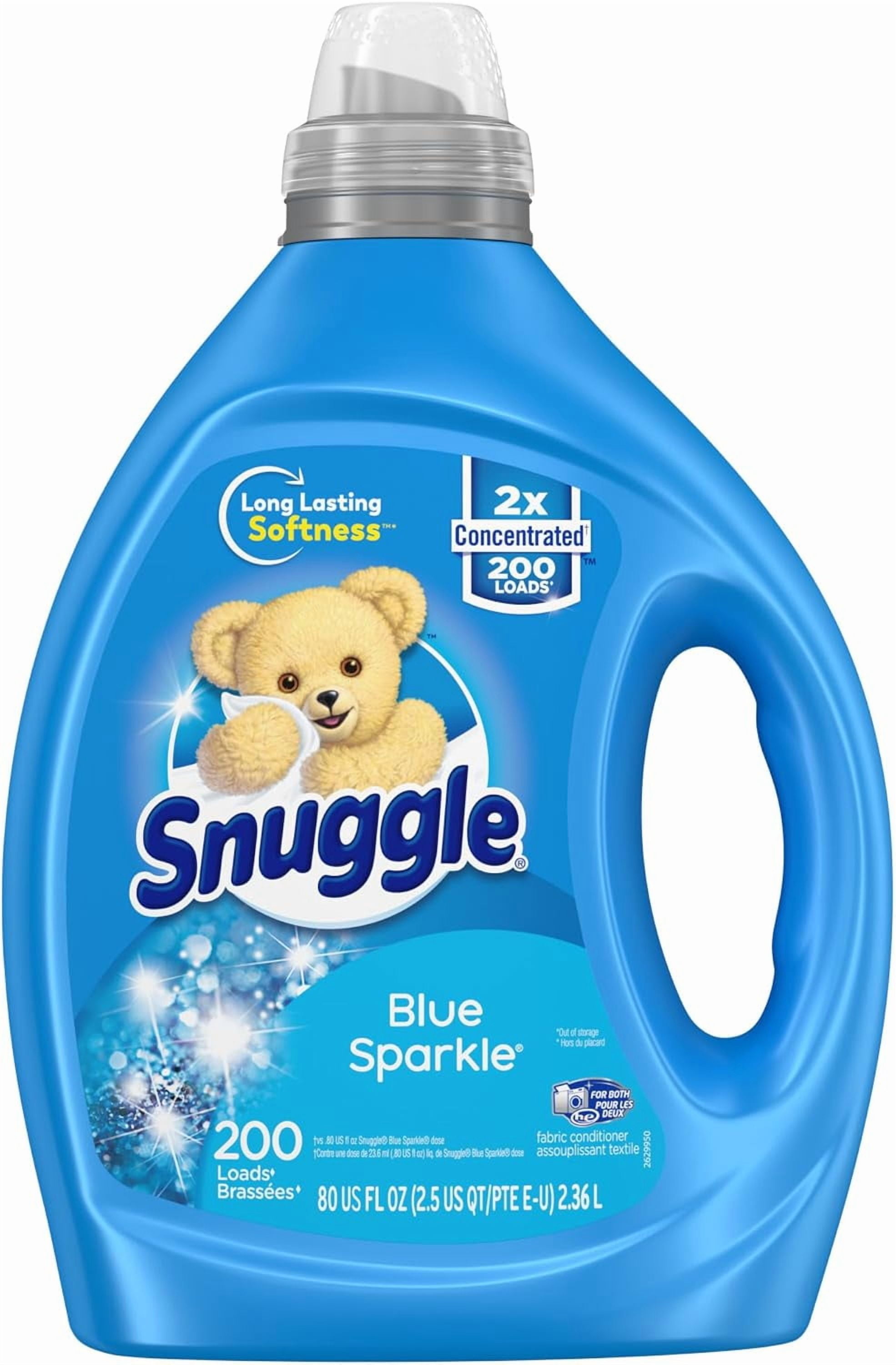 Blue Sparkle Liquid Fabric Softener, 2X Concentrated, 200 Loads, 80 Fl ...
