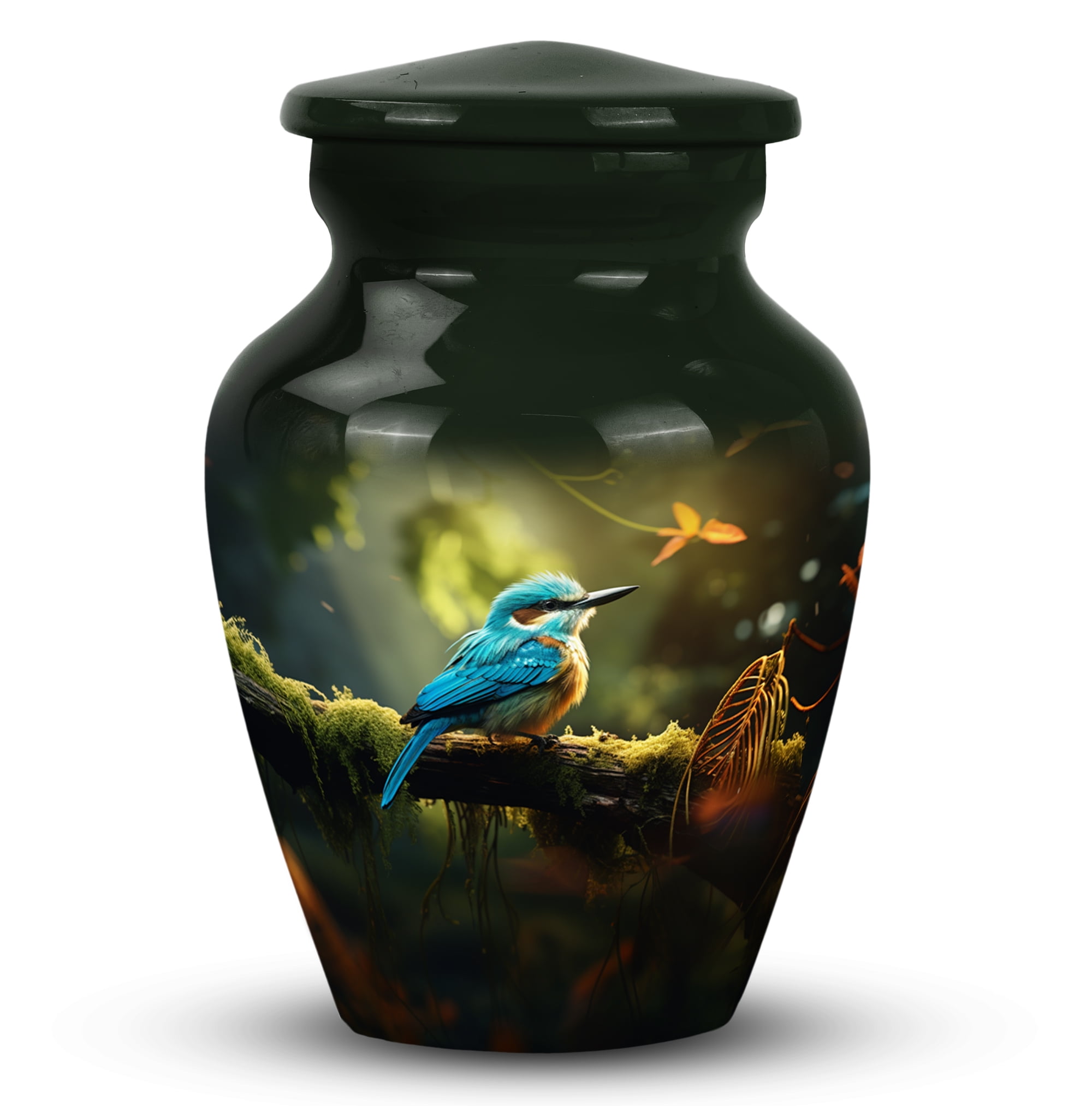Blue Sparrow Forest Cremation Urns For Men - Mini Urns For Human Ashes ...