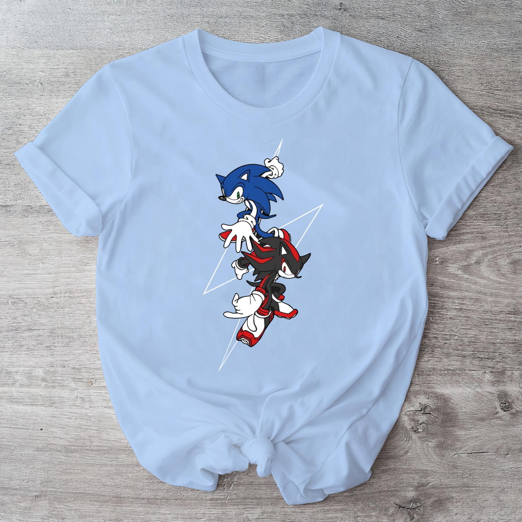 Blue Speed Duo Tribute Tee, Classic Console Character-Inspired Graphic ...