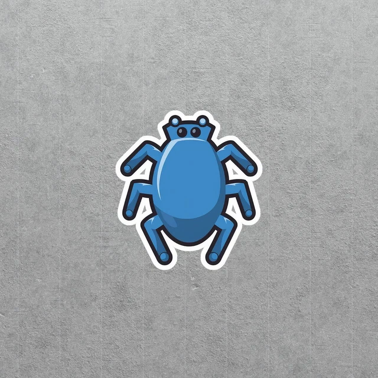 Blue Spider Insect Vinyl Decal Sticker - Car Laptop Wall Decorphone ...