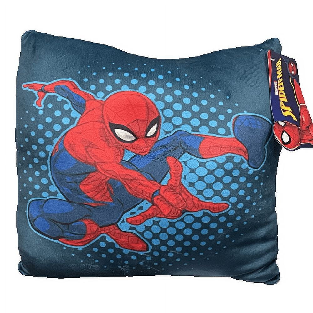 Spiderman Pillow 12x12 - Soft Plush Cushion for Kids' Bedroom or ...
