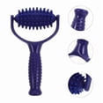 Blue Spiked Massage Ball Roller - Ergonomic Muscle Relief Tool for ...