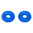 Blue Spiky Dog Ring Toy, Squeaky TPR Chew Circle for Teeth Cleaning 2 ...