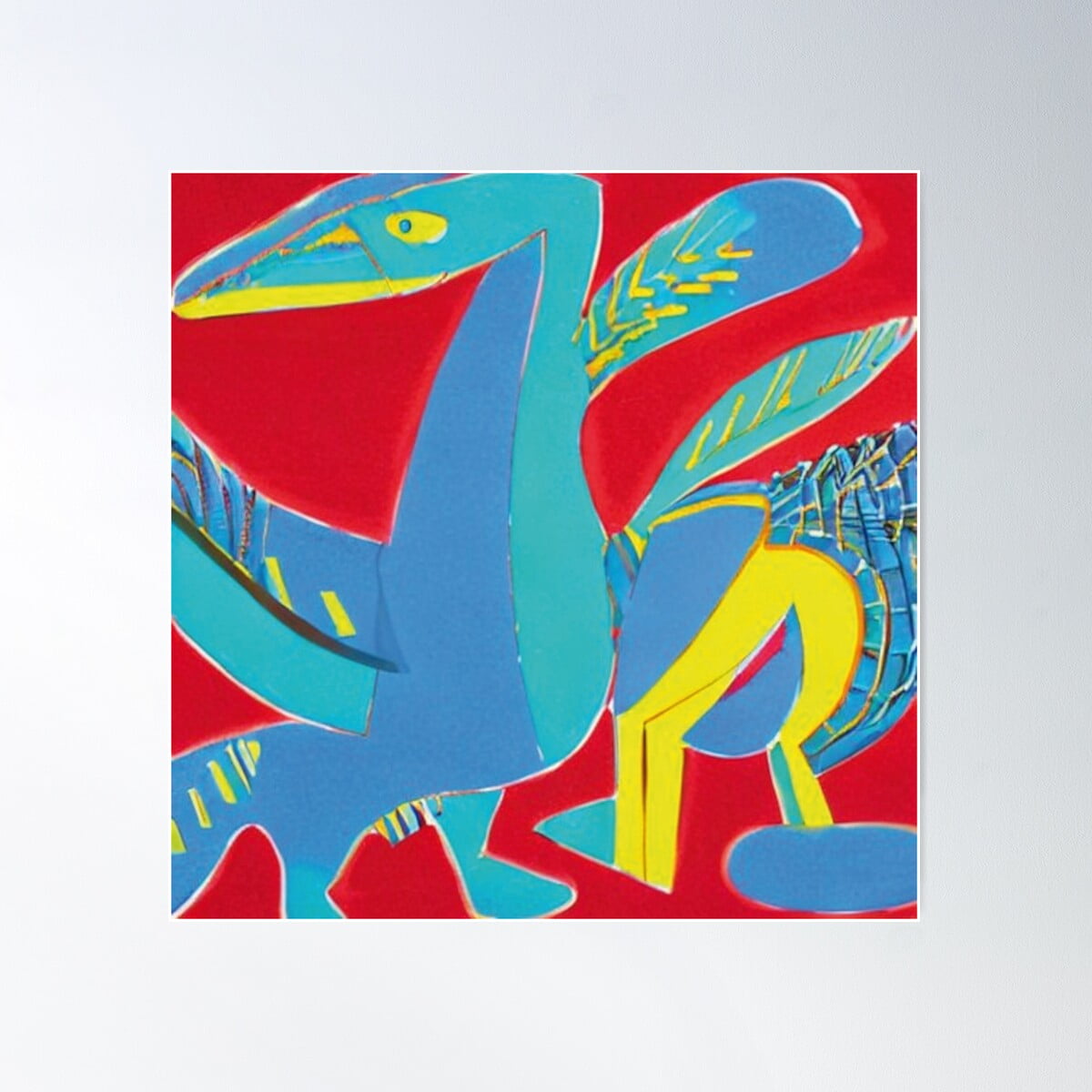 Blue Spinosaurus: A Captivating Creation By Matisse Poster Wall Art ...