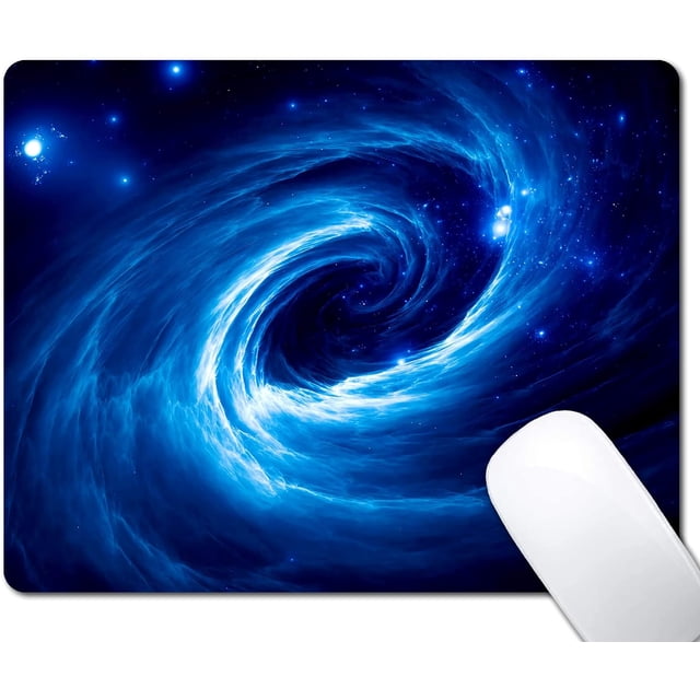 Blue Spiral Nebula Mouse Pad, Galaxy Space Universe Mouse Pad for ...