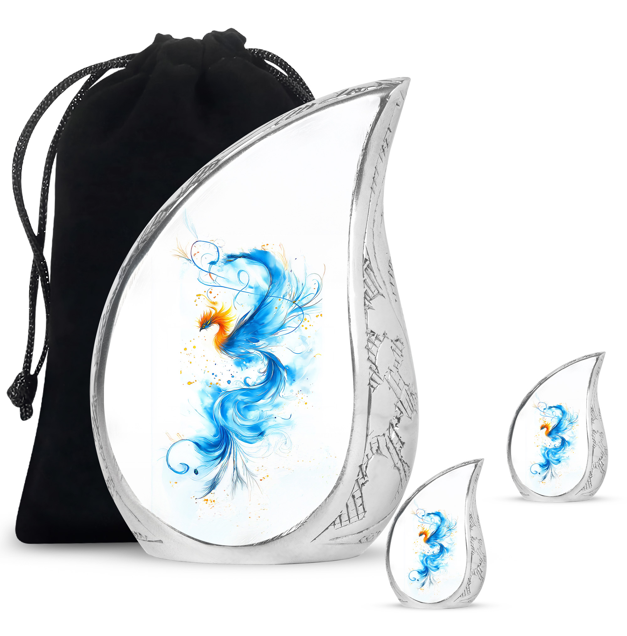 Blue Spirit Large Urns For Human Ashes Adult Mom - Cremation Mini Urn ...