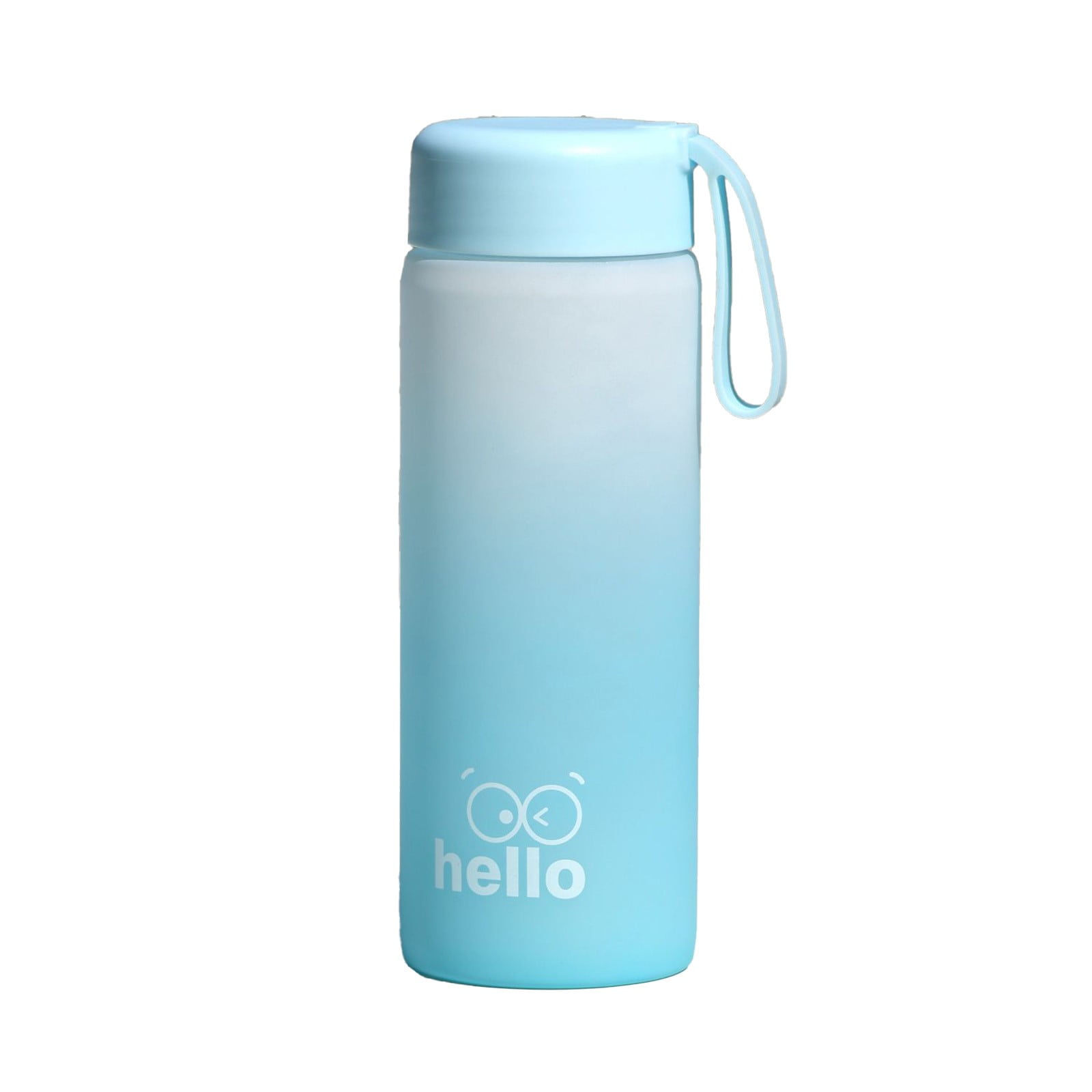 Blue Sports Water Bottle 500ml Leak Proof Portable InspirationalWater ...