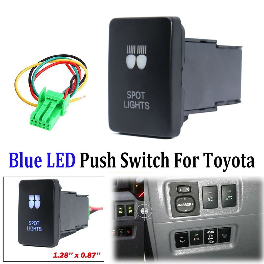 Blue Spot Lights Push Button Switch for Toyota Tacoma Tundra 4Runner ...