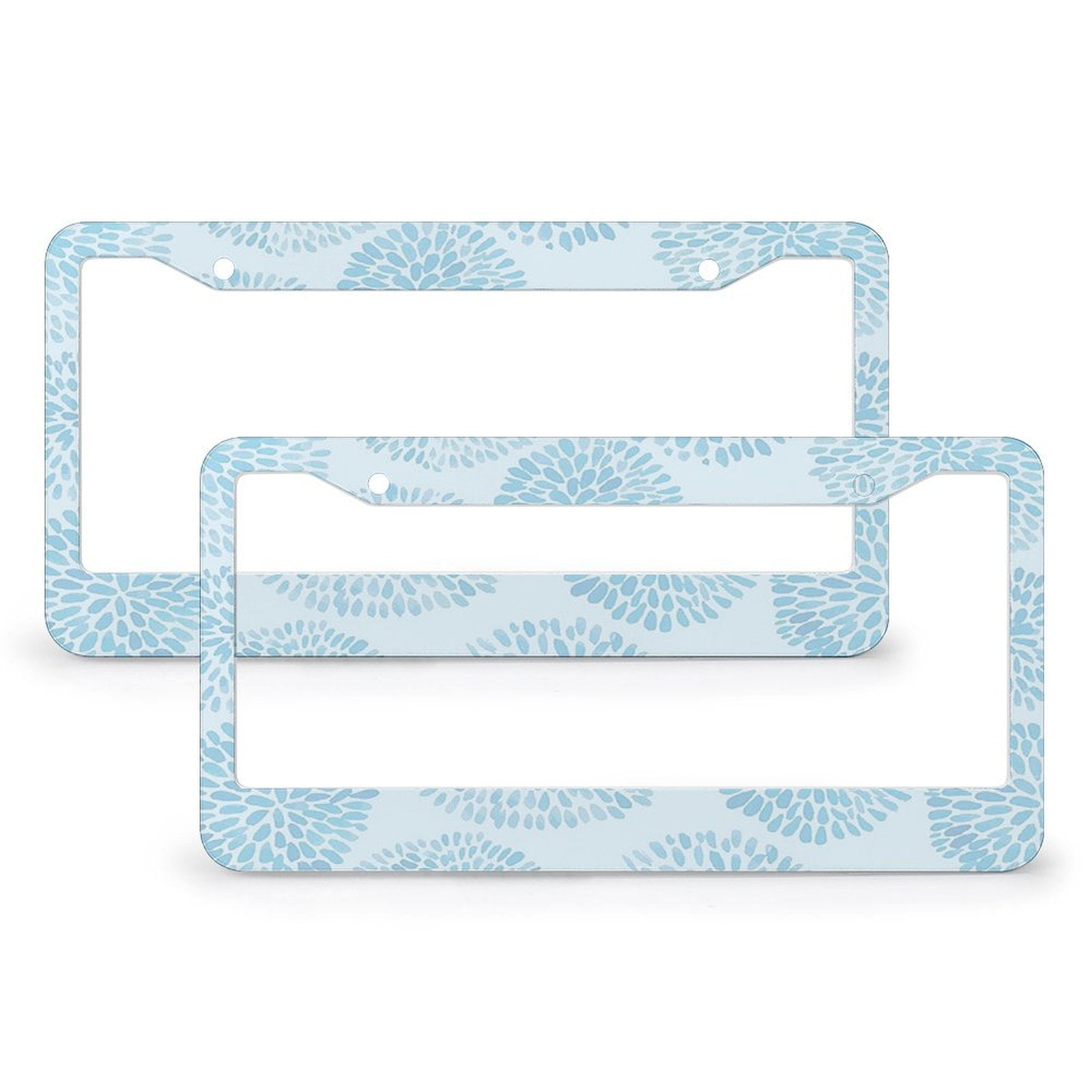 Blue Blue Spots Spot License Plate Frames - 2 Pack License Plate Frame ...