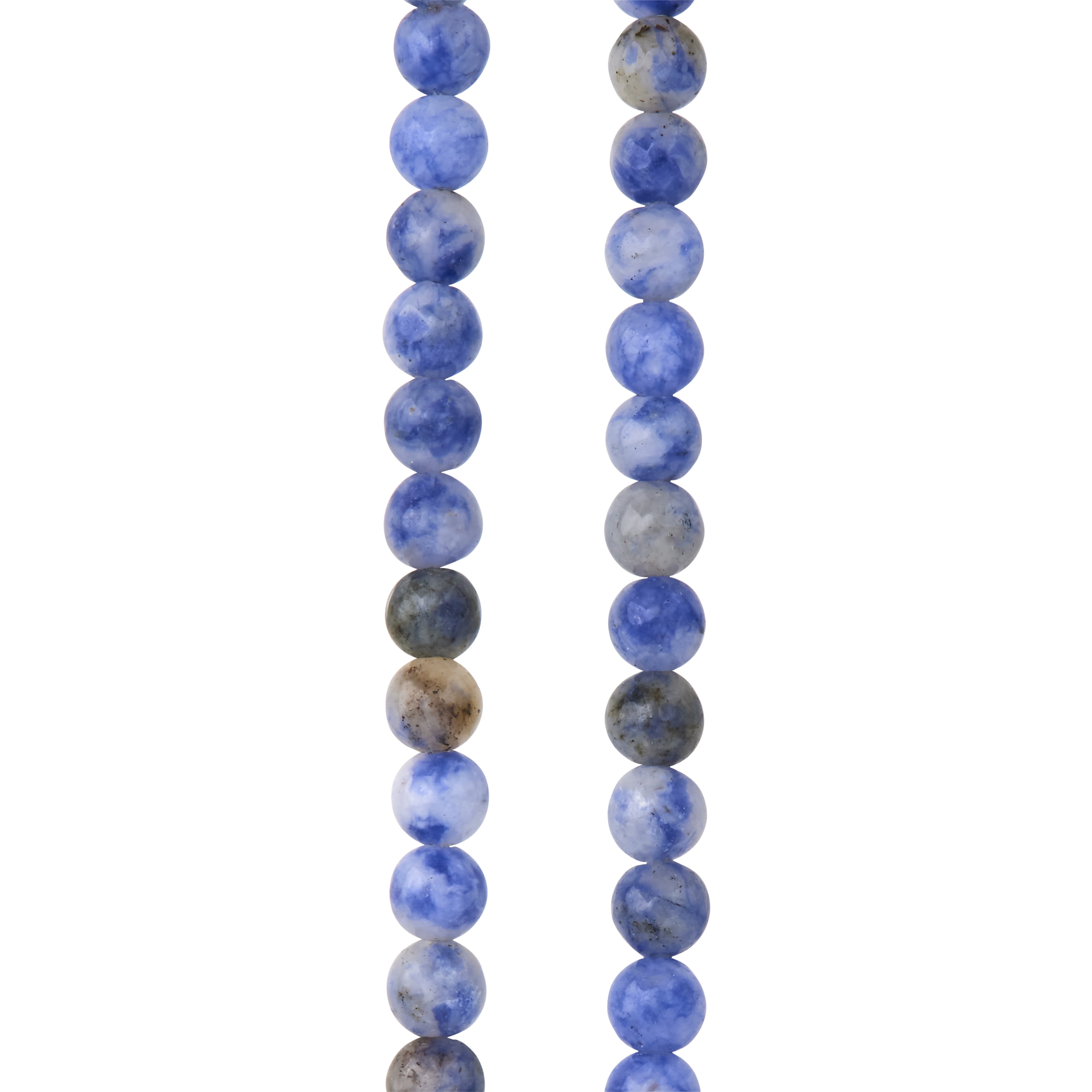 Blue Spotted Sodalite Stone Round Beads by Bead Landing - 4mm - Walmart.com