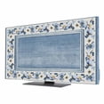 Blue Spring Floral TV Cover for 50 Inch Screen, Stretch Fabric ...